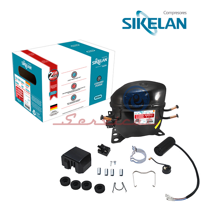 COMPRESOR 3/8HP - R134A - LBP ORIGINAL SIKELAN REFRIGERADORA TODAS LAS ...